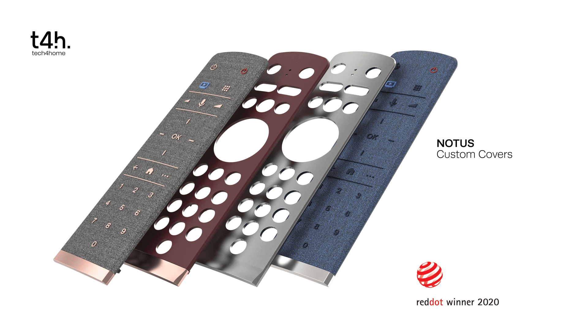 t4h. (Tech4home) wins the Red Dot Design Award for NOTUS Custom Covers ...