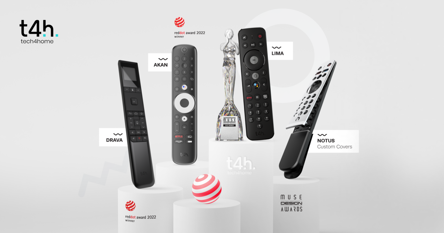 Leading remote controls and award winning designs. - t4h (Tech4home)